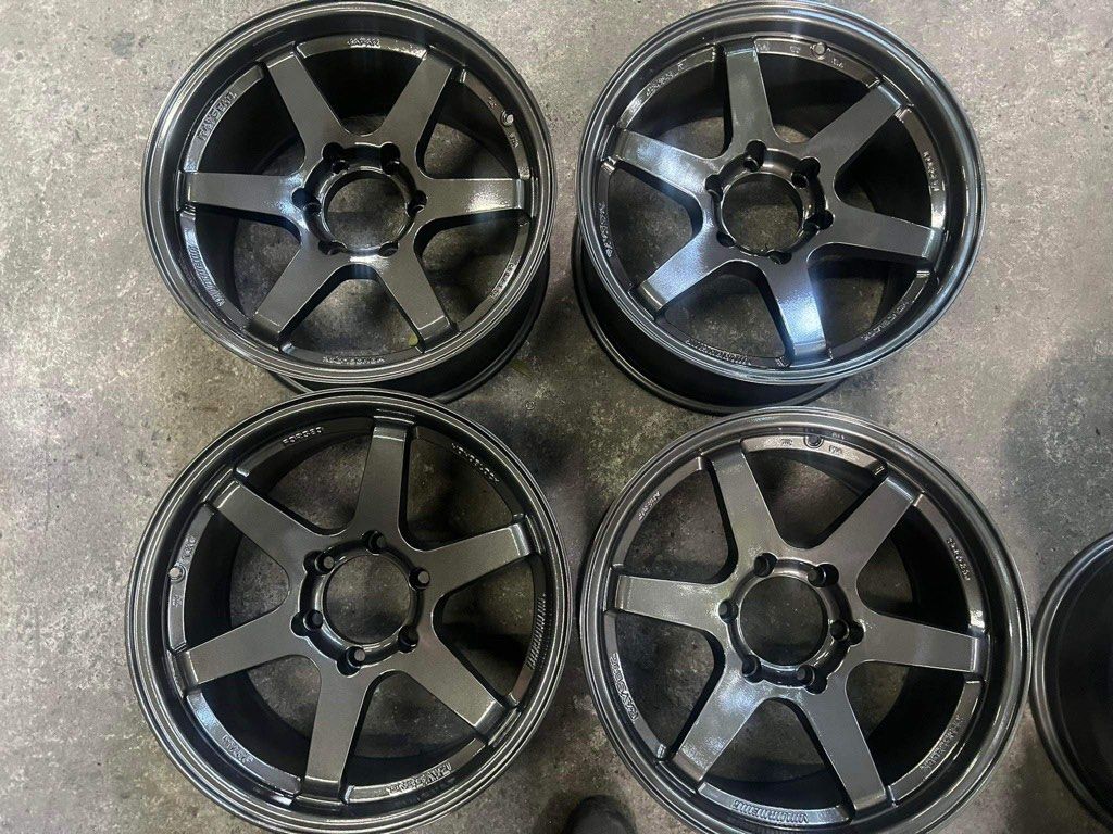18” x9.5 width TE37 Mags 6Holes pcd 139 Newlypainted, Car Parts ...