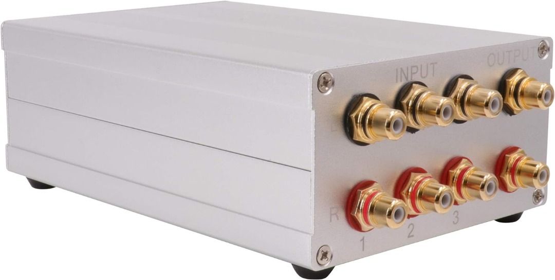 3 Input 1 Output Stereo Audio Signal Sources Selector Switch Box Audio Other Audio Equipment