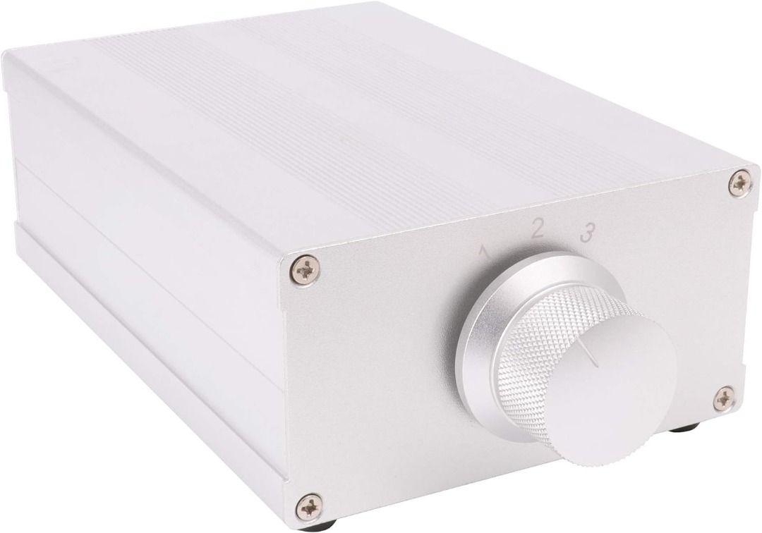3 Input 1 Output Stereo Audio Signal Sources Selector Switch Box Audio Other Audio Equipment