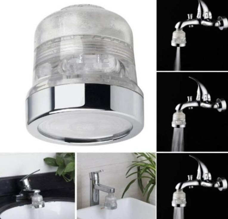 3 Water Outlet Modes High Pressure Water Saving Filter Faucet Sprayer Head for Kitchen and ...