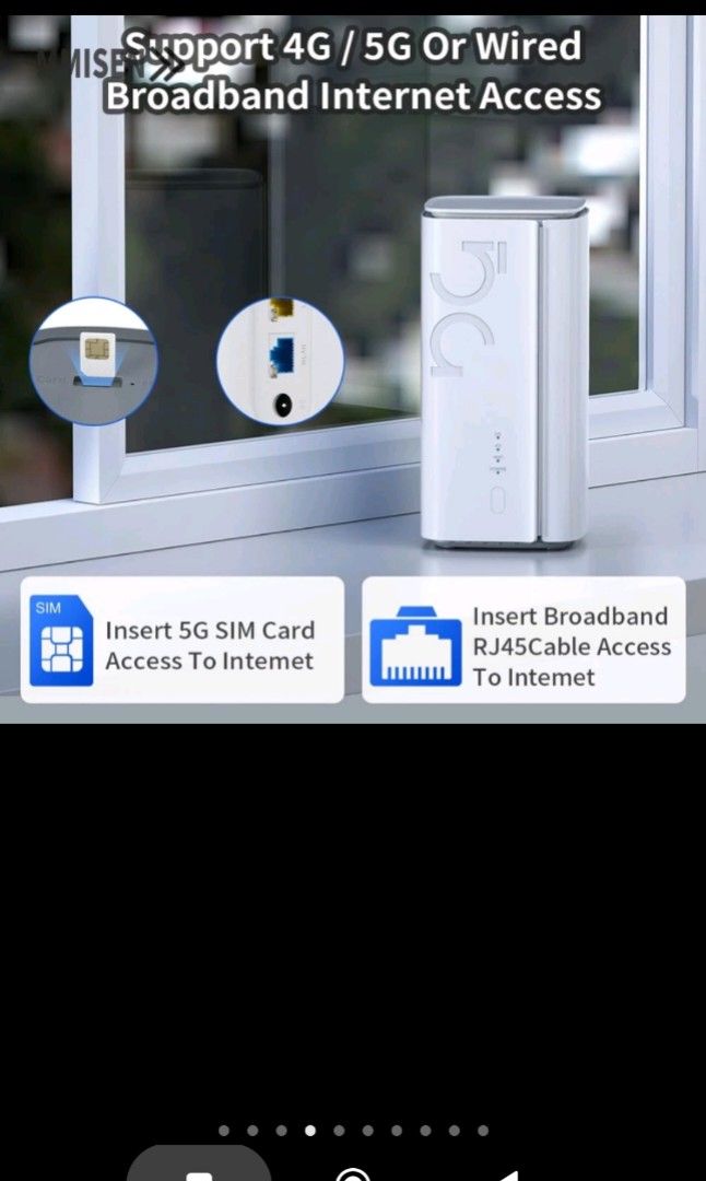 WEYCH 5g CPE SIM card router, Computers & Tech, Parts & Accessories ...