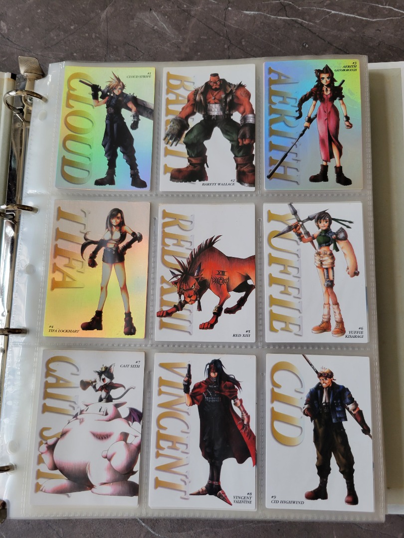 Final Fantasy VII 最終幻想7 太空戰士7卡牌 連專用卡簿 FF7 Trading Card Carddass Masters ...