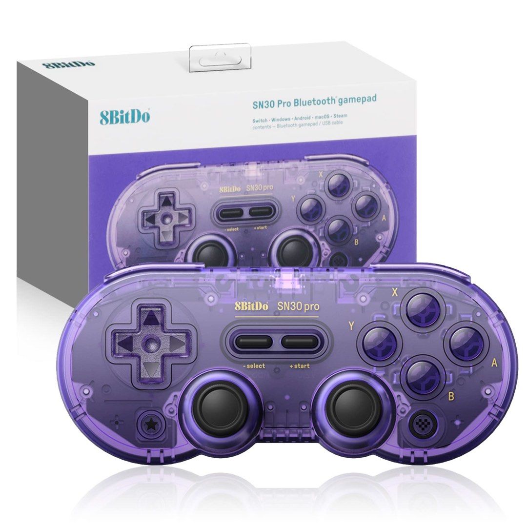 8Bitdo SN30 Pro Limited Edition Purple, Video Gaming, Gaming ...