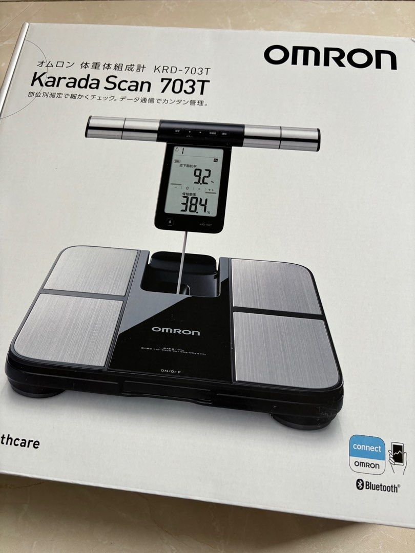 日本直送 Omron 歐姆龍 藍牙智能體重體脂肪測量器 Full body composition monitor KRD-703T體脂磅, 預購 - Carousell