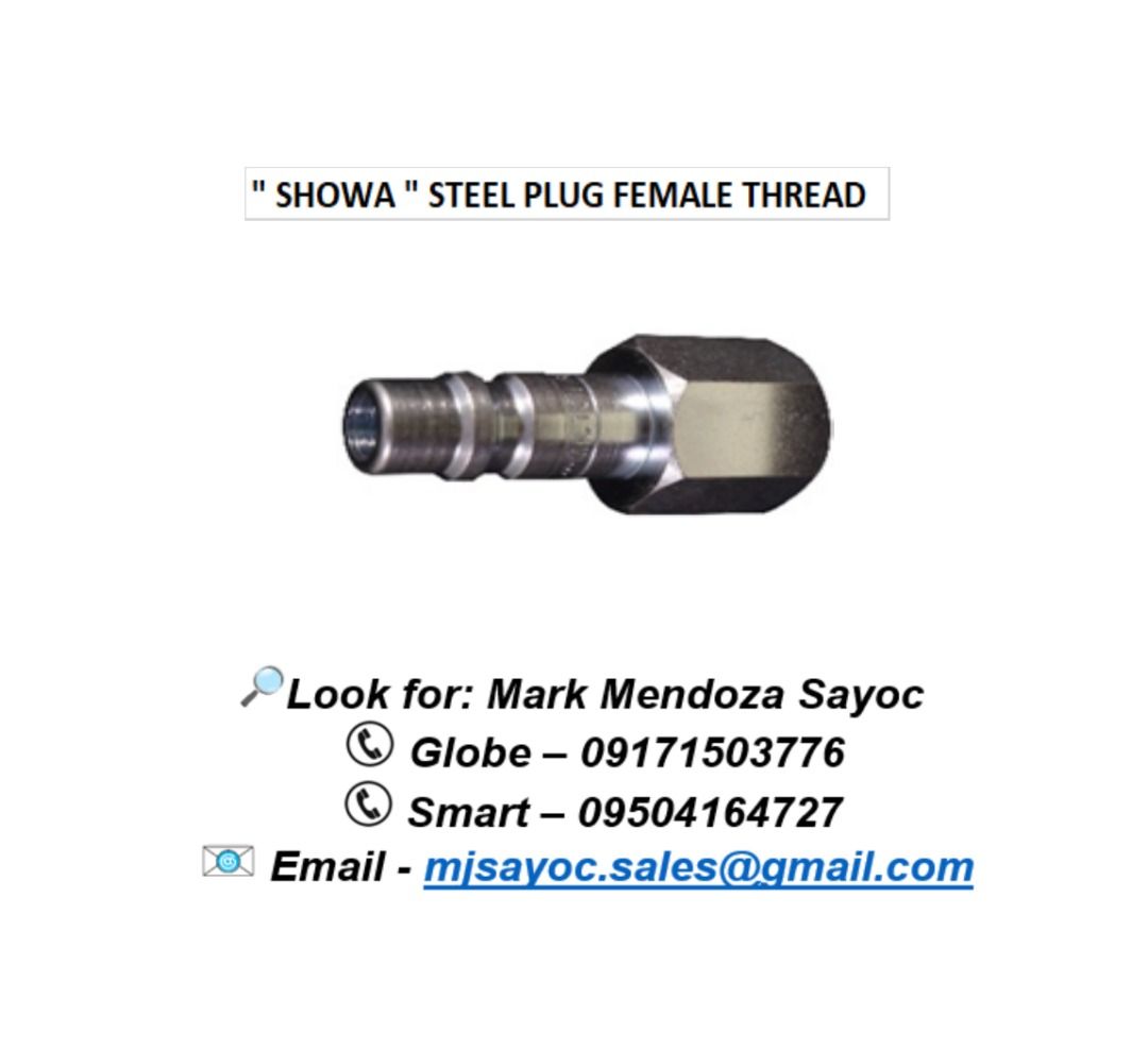 " SHOWA " STEEL PLUG FEMALE THREAD, Commercial & Industrial ...