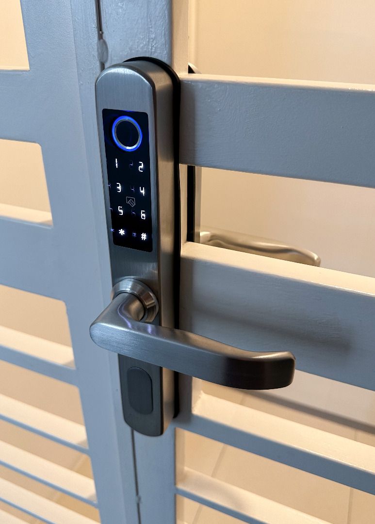 Abrain Digital Door Lock and Grill Lock, Furniture & Home Living ...