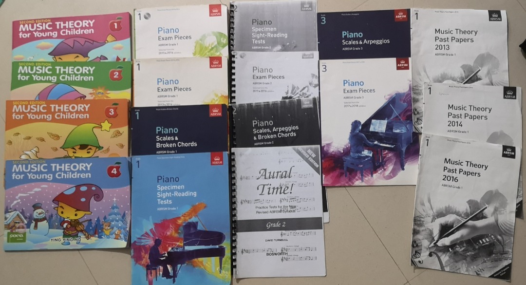 Abrsm Piano Grade 1-3 books, Hobbies & Toys, Music & Media, Music ...