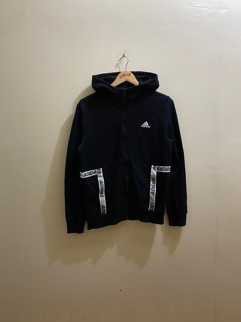 Adidas tape logo zip, Men's Fashion, Coats, Jackets and Outerwear on ...