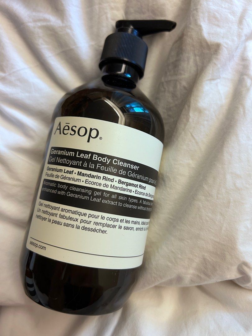 Aesop Geranium Leaf Body Cleanser 500ml with pump, Beauty & Personal Care, Bath & Body, Body ...