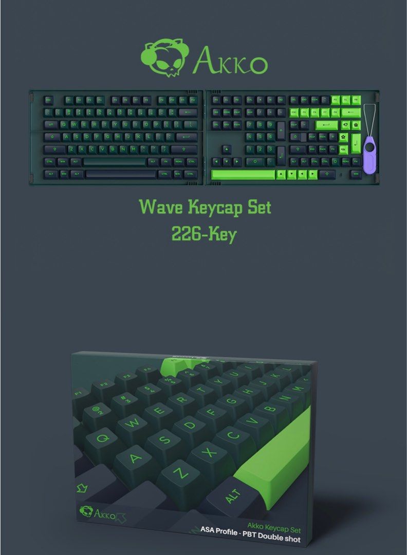 AKKO Wave Keycap Set [226 Key], Computers & Tech, Parts & Accessories ...