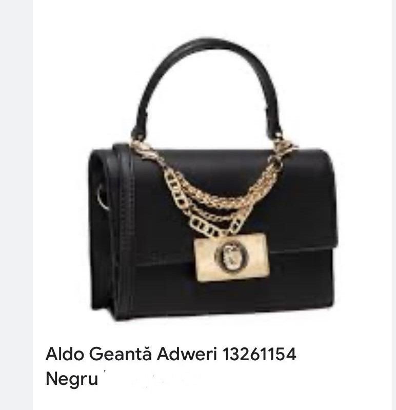 Original ALDO Two-way Bag (Geanta Adweri Negru), Luxury, Bags & Wallets ...
