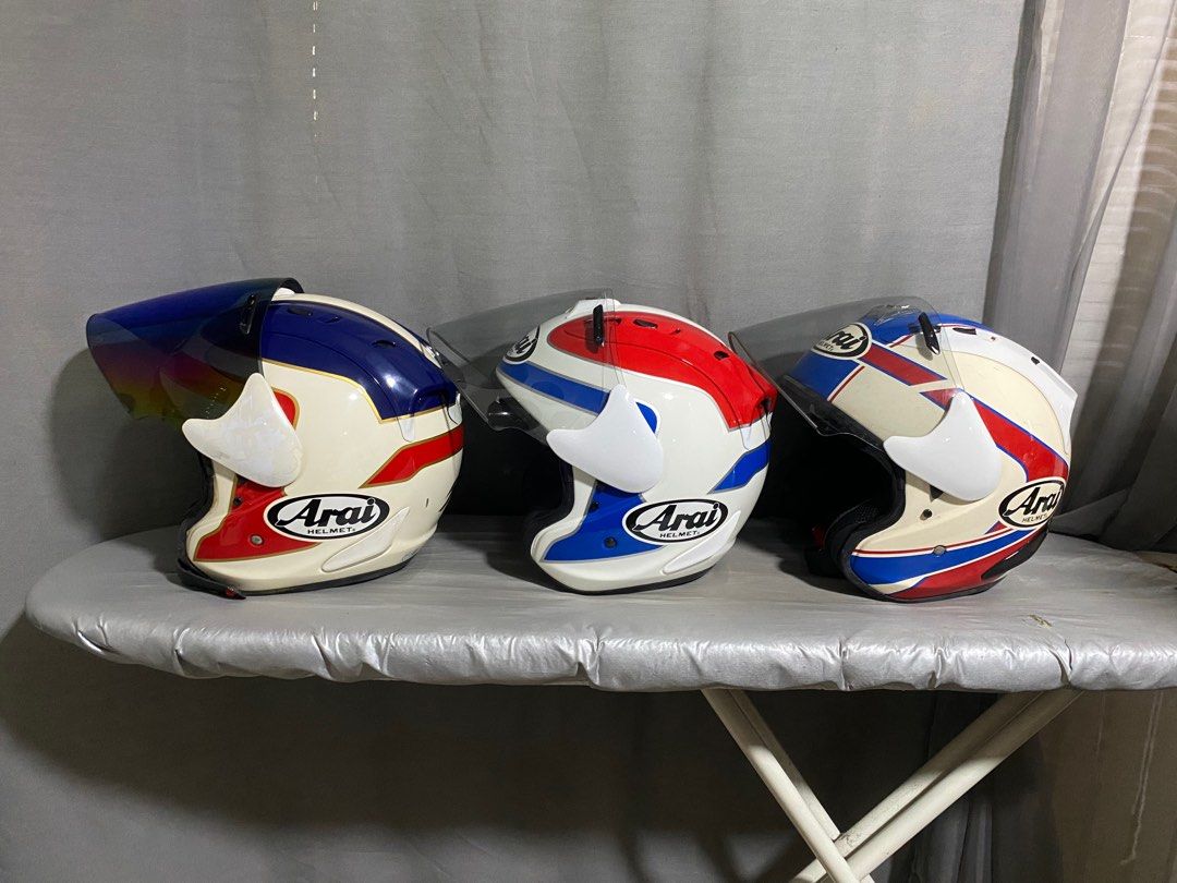 Arai Ram 4 Helmets Combo deal, Motorcycles, Motorcycle Apparel on Carousell