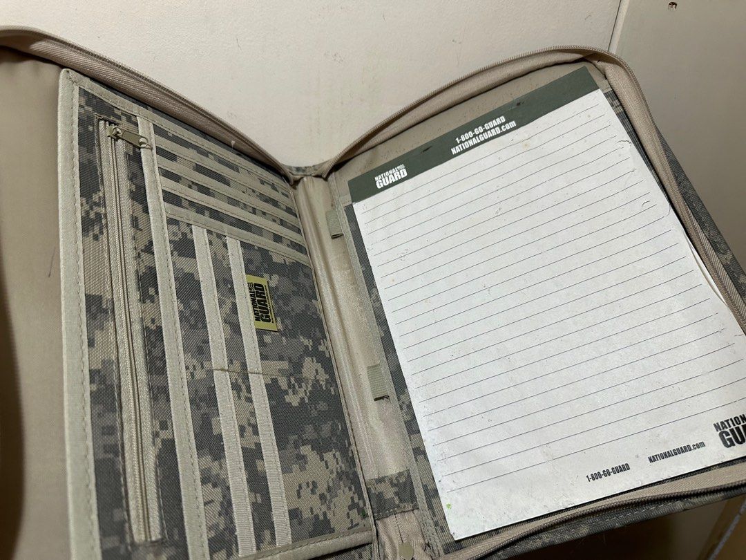 Army National Guard Zip Up Folder Portfolio Organizer Digital ...