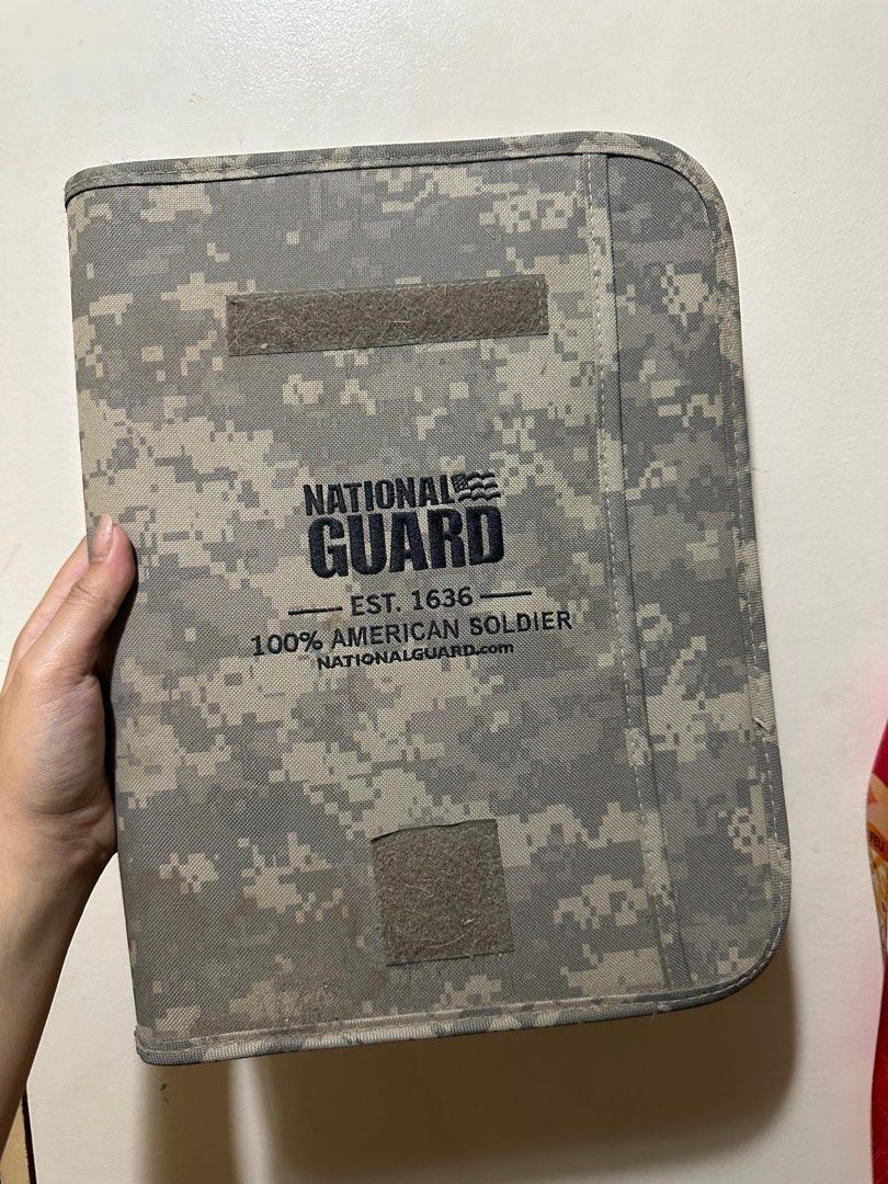 Army National Guard Zip Up Folder Portfolio Organizer Digital ...