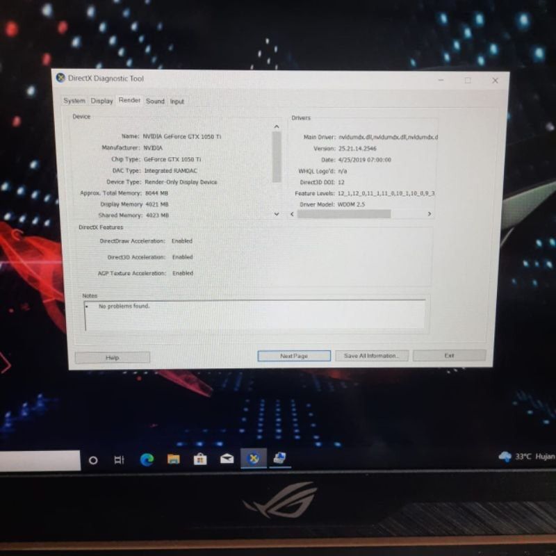 ASUS ROG Strik 15 GL503GE, Elektronik, Komputer, Laptop di Carousell