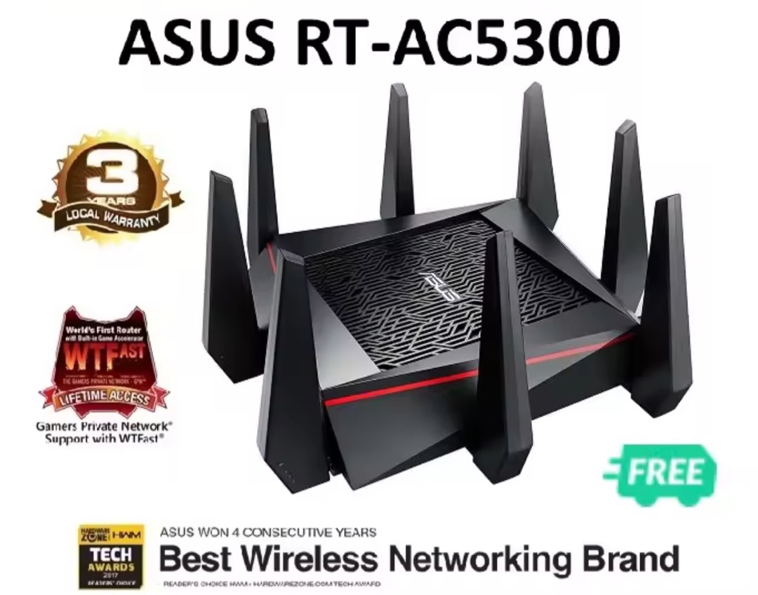 Asus RT-AC5300 Tri-band, Computers & Tech, Parts & Accessories ...