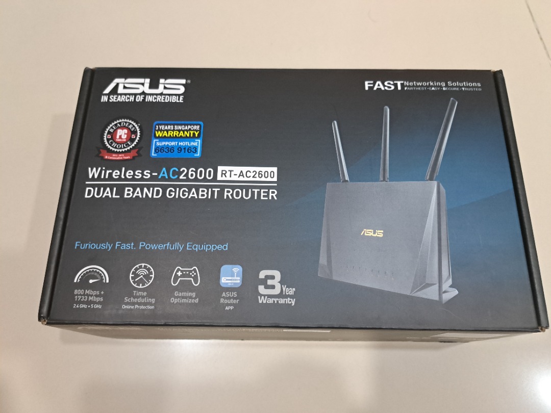 Asus wireless rt- ac2600 dual band, Computers & Tech, Parts ...