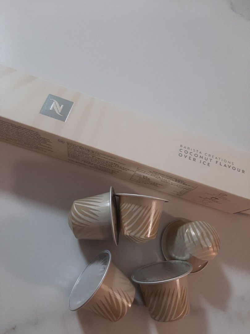 Authentic Nespresso Capsules - Coconut Flavor over ice, Food & Drinks ...