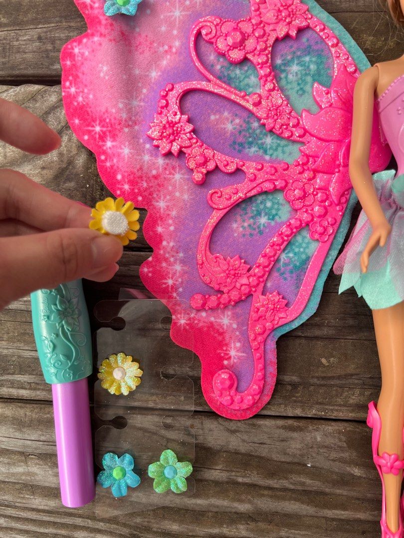 Barbie flower n flutter fairy doll, Hobbies & Toys, Toys & Games on Carousell