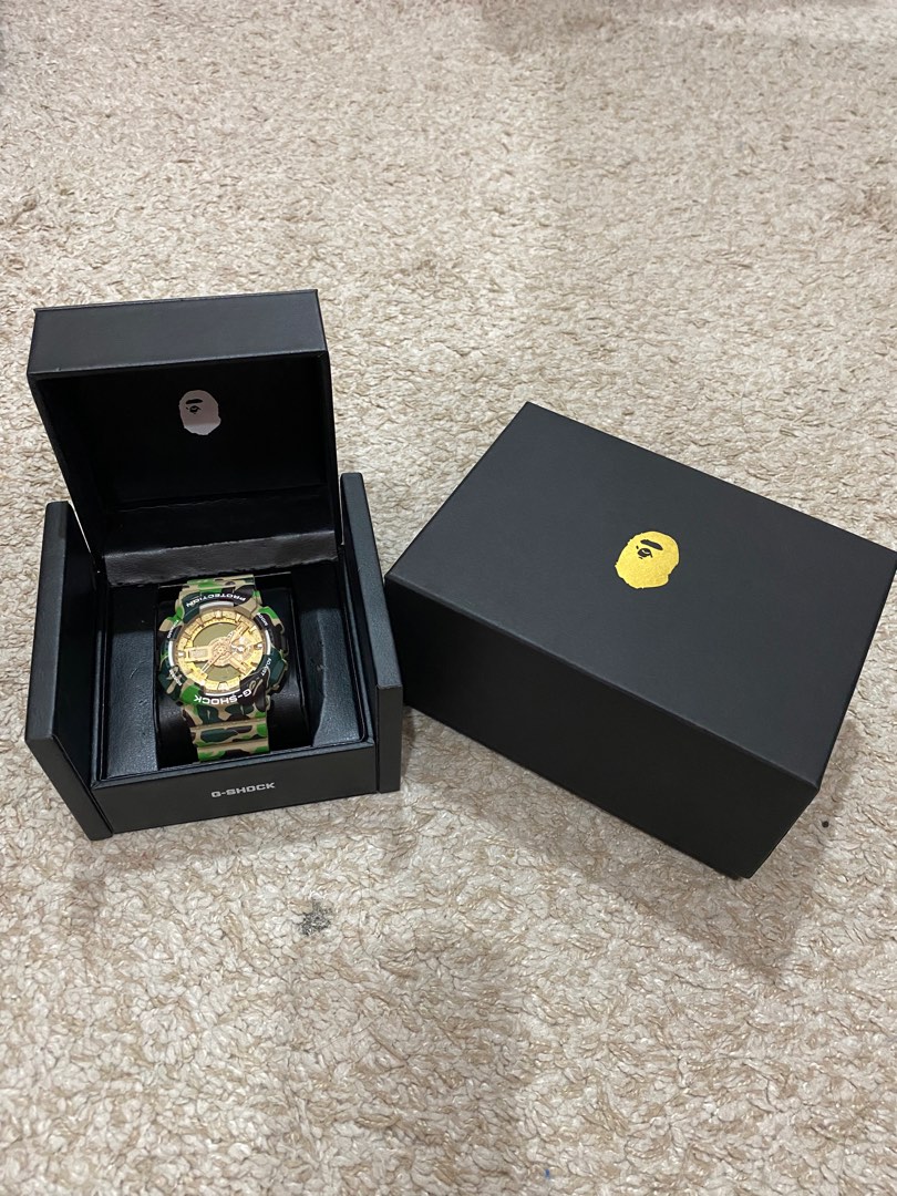 Bathing ape bape x gshock 25th anniversary limited edition, Men's ...