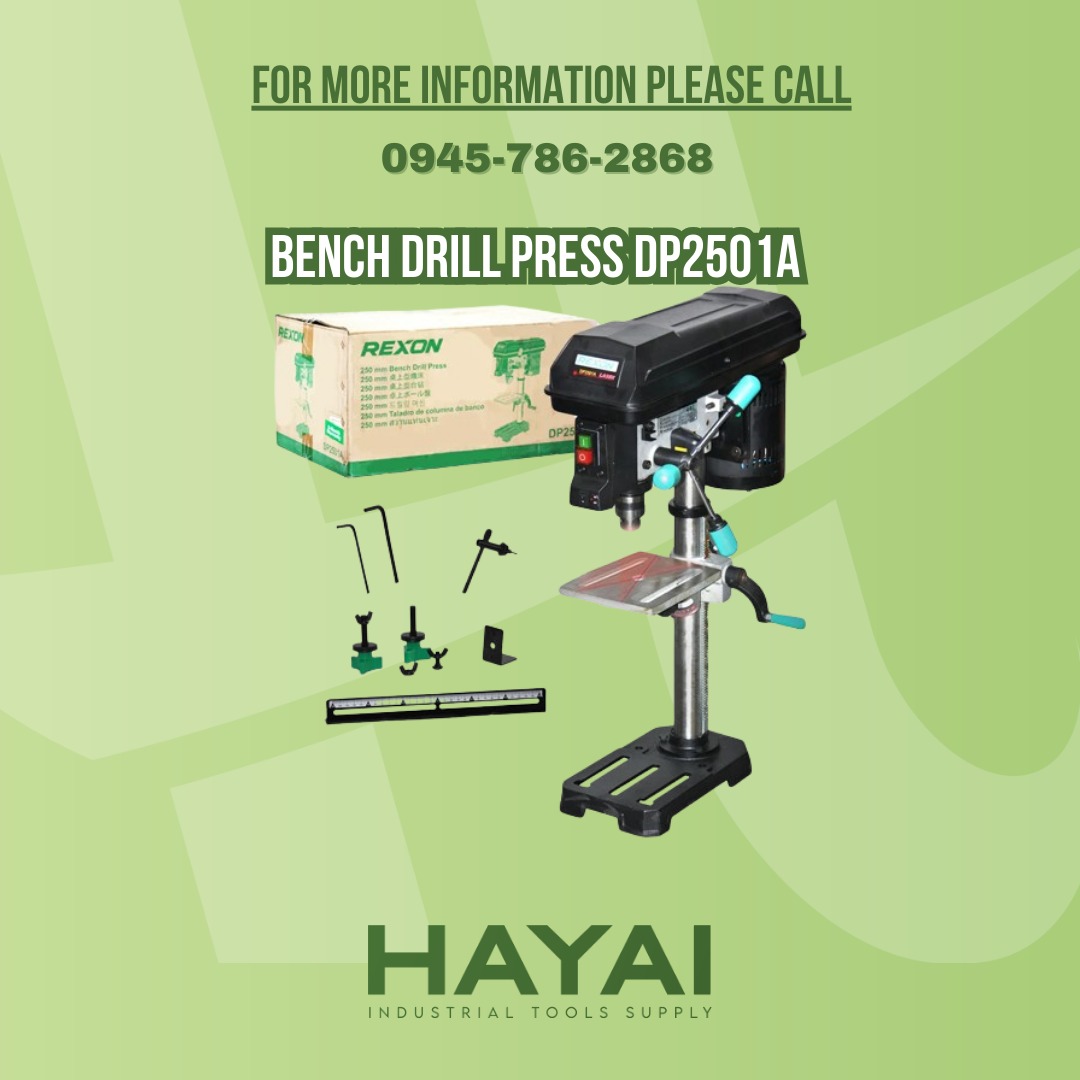 Bench Drill Press DP2501A, Commercial & Industrial, Industrial Equipment on Carousell