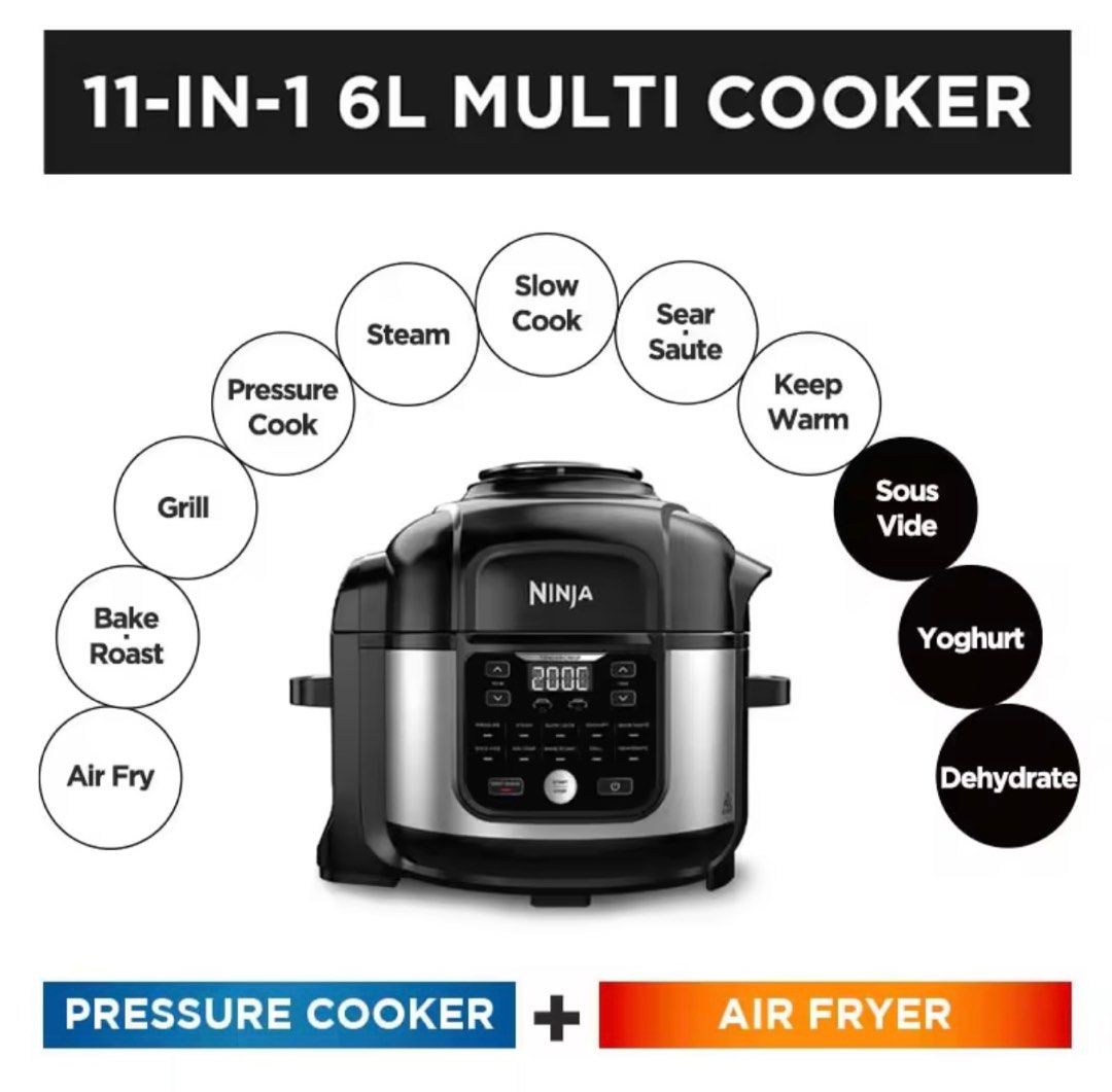 [Brand New] Ninja Foodi OP350 - 11 in 1 Multi Cooker, TV & Home ...