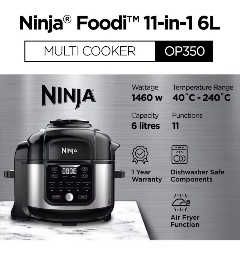 [Brand New] Ninja Foodi OP350 - 11 in 1 Multi Cooker, TV & Home ...