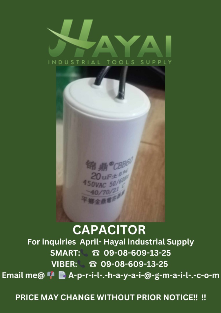 Capacitor, Commercial & Industrial, Construction Tools & Equipment on Carousell