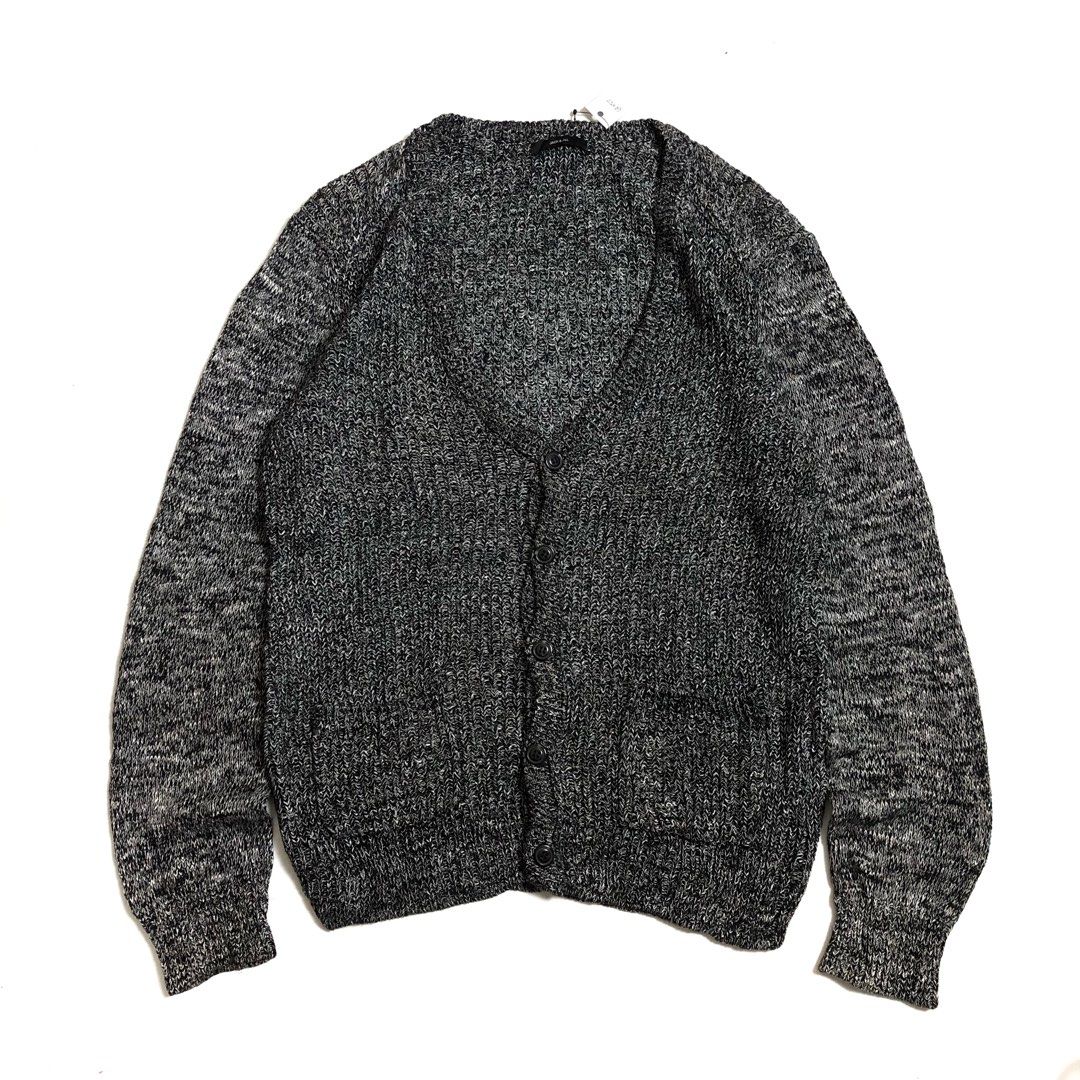 Cardigan Rajut 3D Sweater Basic Polos Bukan Uniqlo Coogi, Fesyen Pria ...