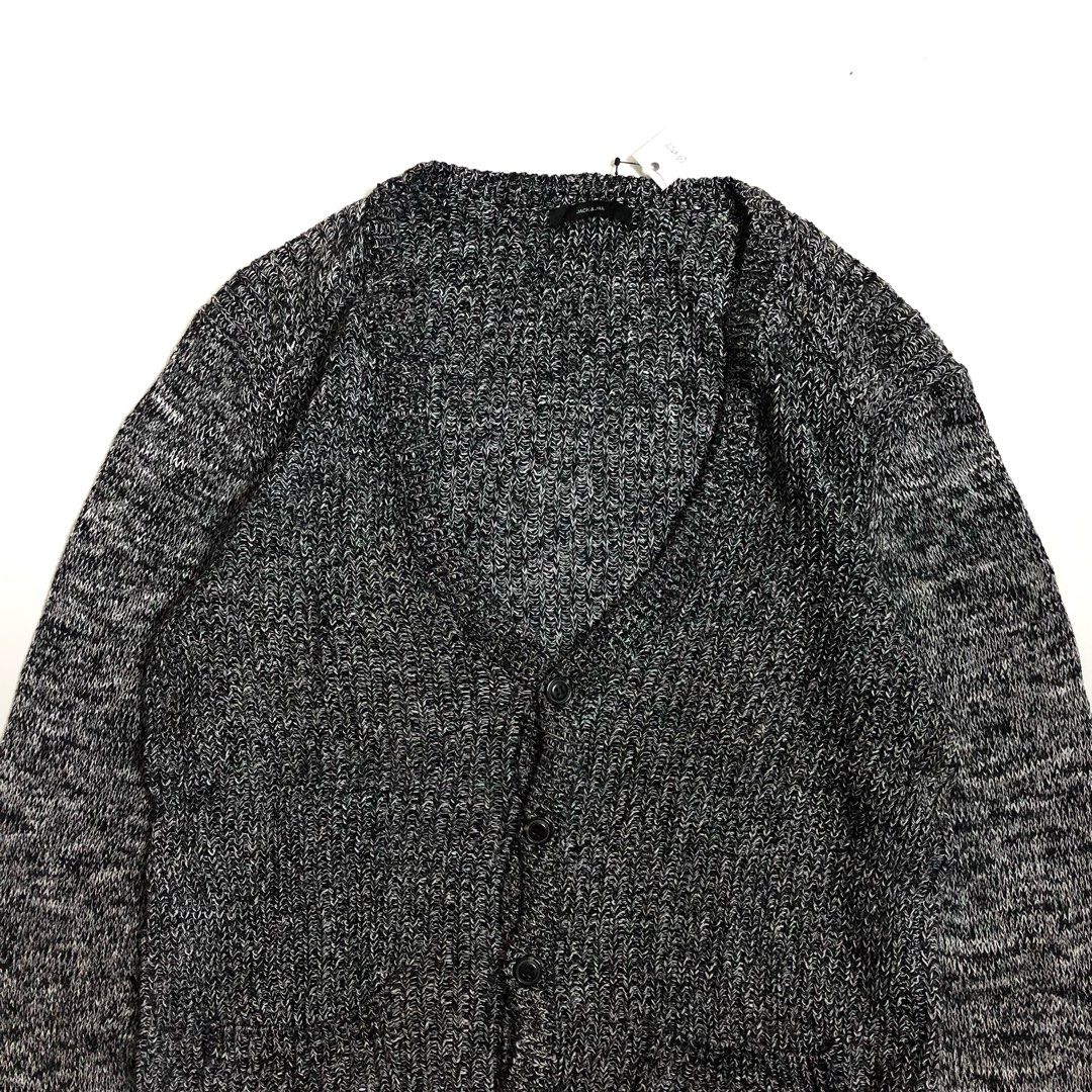 Cardigan Rajut 3D Sweater Basic Polos Bukan Uniqlo Coogi, Fesyen Pria ...
