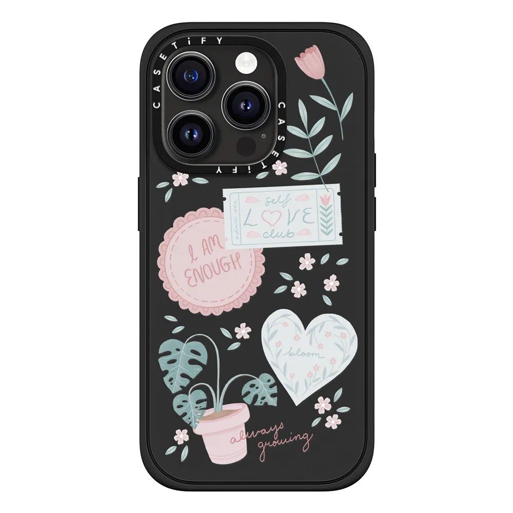 Casetify iPhone 15 Pro Case - Self-Care Stickers by Ivory Paper Co in ...