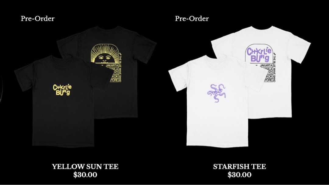 Charlie Burg Merch Group Order, Men's Fashion, Tops & Sets, Tshirts ...