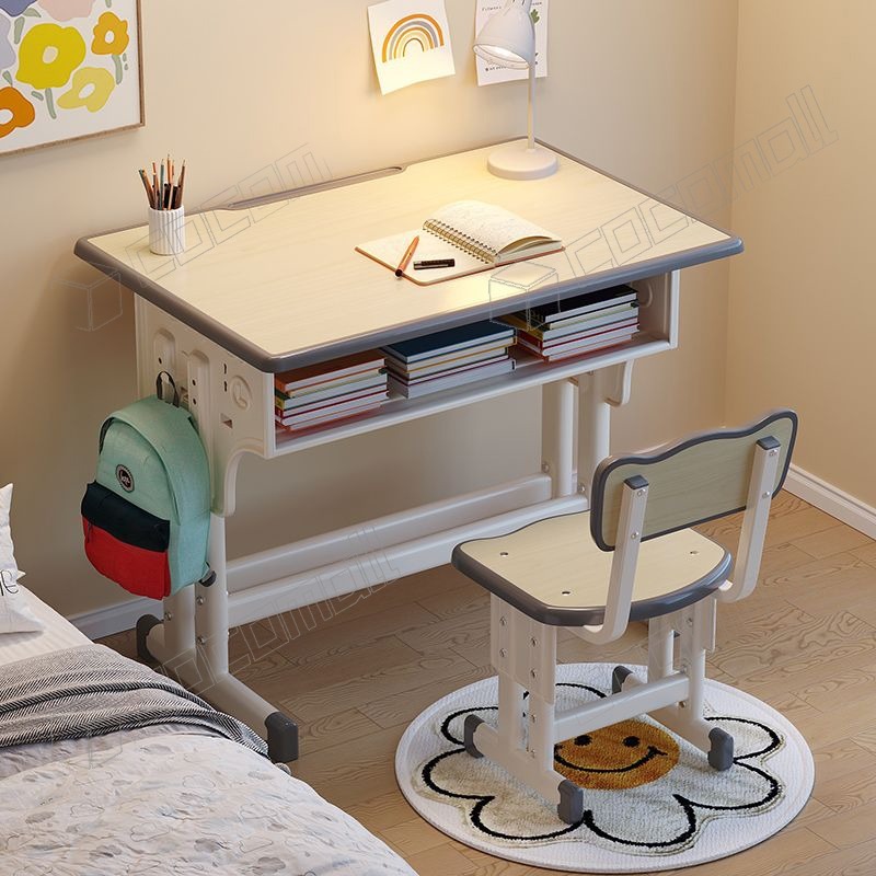 Children Study Table With Chair Ergonomic Sitting Height Adjustable ...
