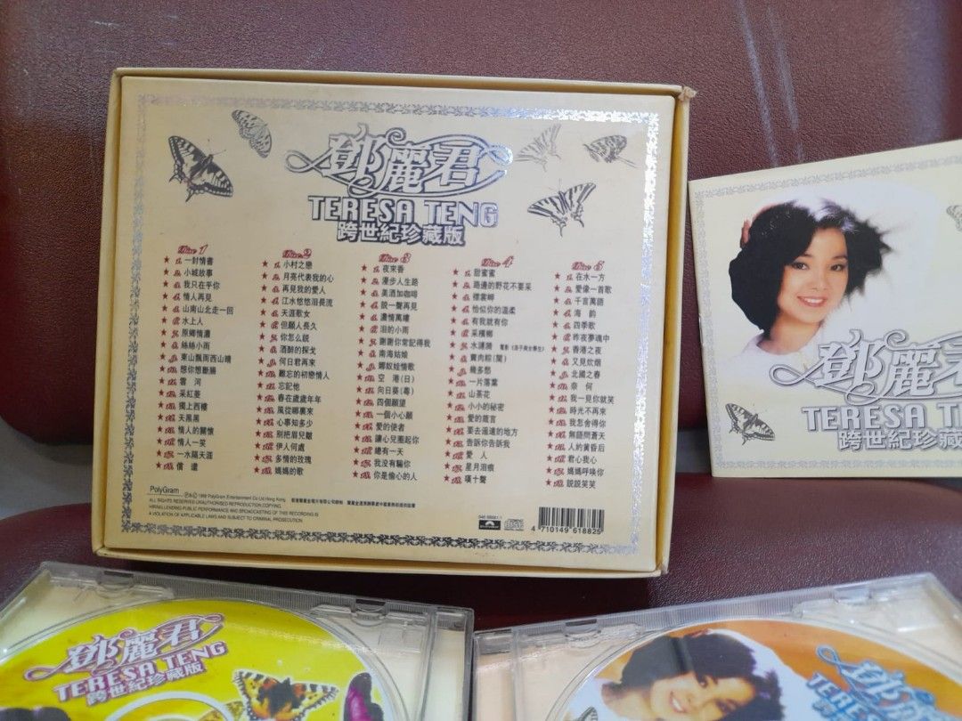 Chinese CDs..collection of limited set by Teresa Teng , 5 CD. Set $48 ...