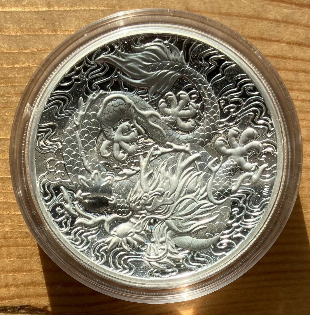 Chinese Myths and Legends Dragon 2021 2oz Silver Proof High Relief Coin ...