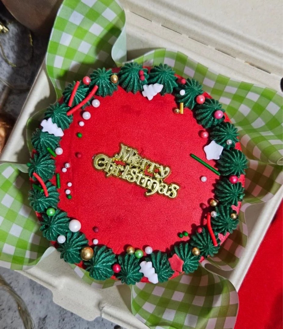 Christmas Bento Cake, Food & Drinks, Homemade Bakes on Carousell