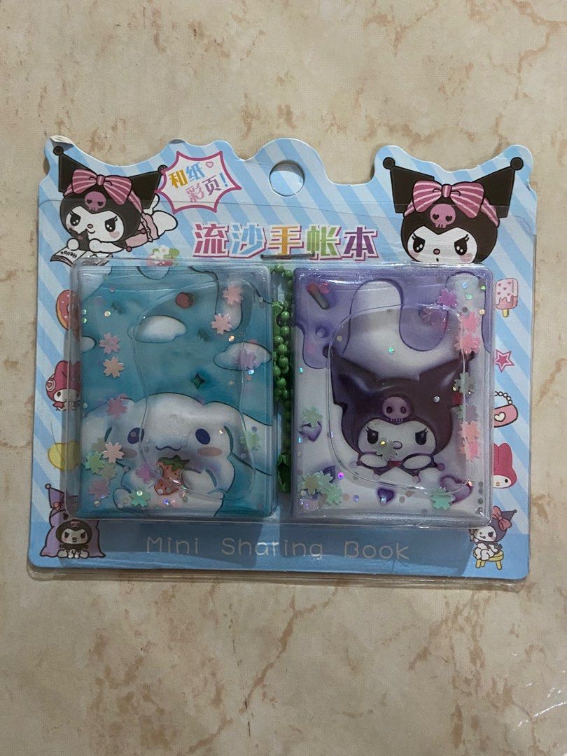 Cinnamoroll & Kuromi Mini Book with water glitter, Hobbies & Toys ...