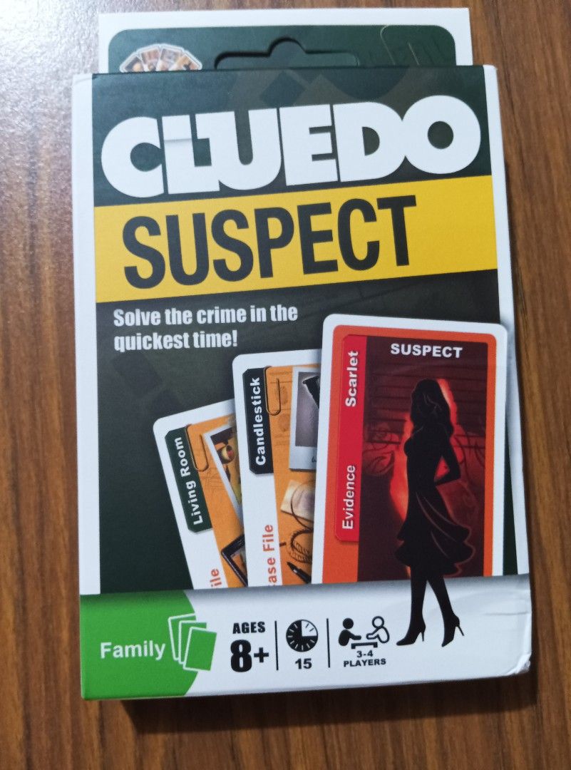 Cluedo Suspect Card Game, Hobbies & Toys, Toys & Games on Carousell