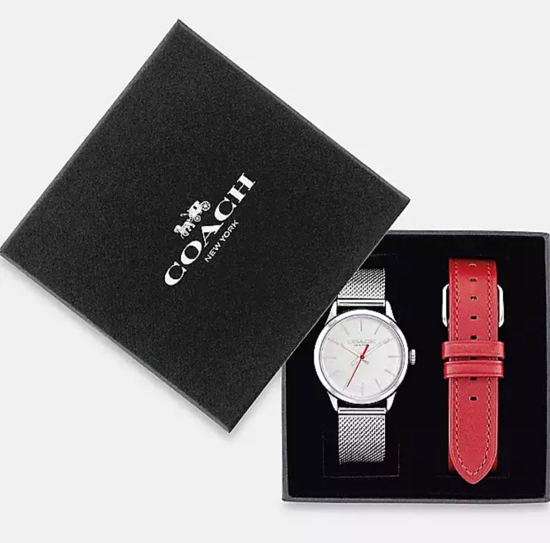 Coach Boxed Ruby Watch Gift Set, 32 Mm, Women's Fashion, Watches ...
