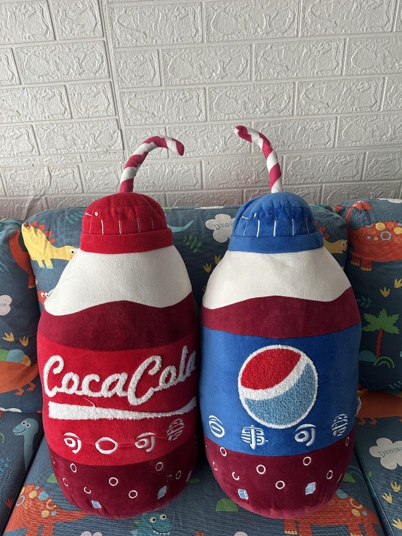 Coca-Cola & Pepsi soft toy plushie, Furniture & Home Living, Home Decor ...