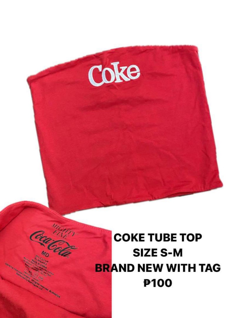 Coke Tube Top, Women's Fashion, Tops, Others Tops on Carousell