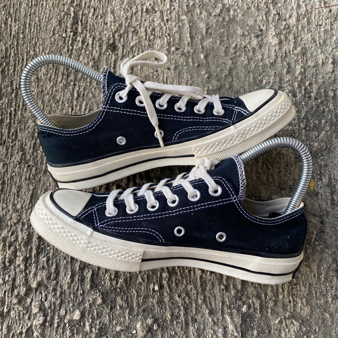 CONVERSE CHUCK TAYLOR 70s LOW BLACK, Women's Fashion, Footwear ...