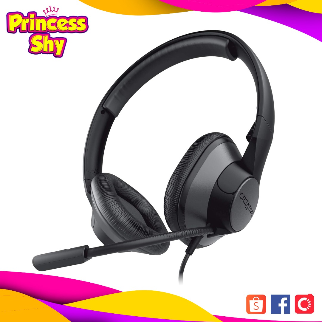 Creative HS-720 V2 USB Headset Noise Cancelling Condenser Mic Inline ...