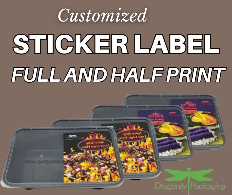 CUSTOMIZED STICKER LABEL FULL AND HALF PRINT, Furniture & Home Living ...