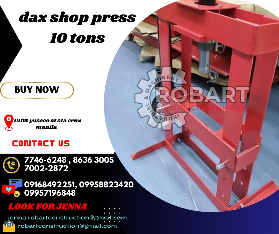 dax shop press 10 tons, Commercial & Industrial, Construction Tools ...