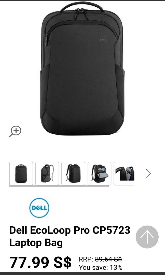 Dell Ecoloop Backpack CP5723, Computers & Tech, Parts & Accessories, Laptop Bags & Sleeves on ...