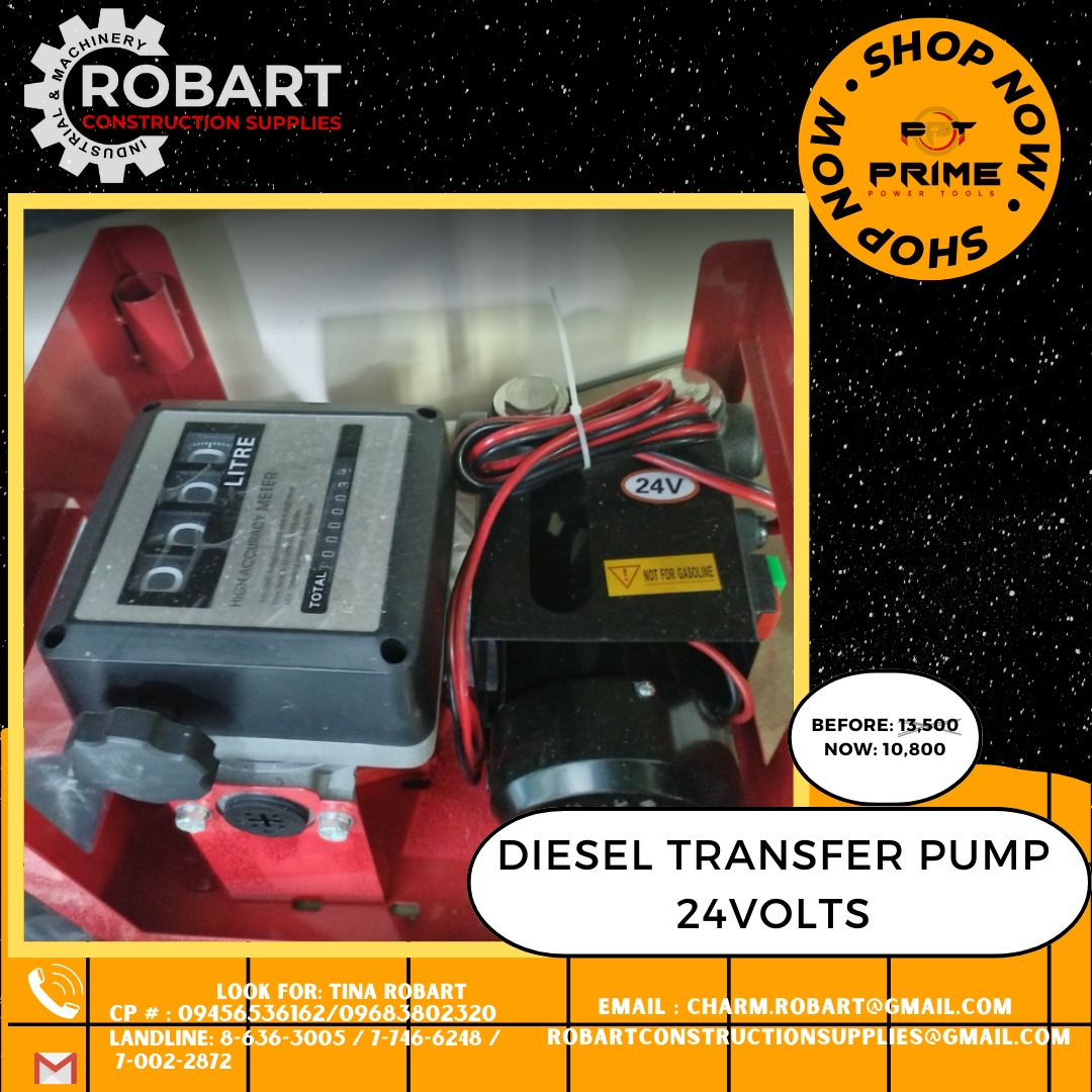 Diesel Transfer Pump 24v, Commercial & Industrial, Construction Tools ...