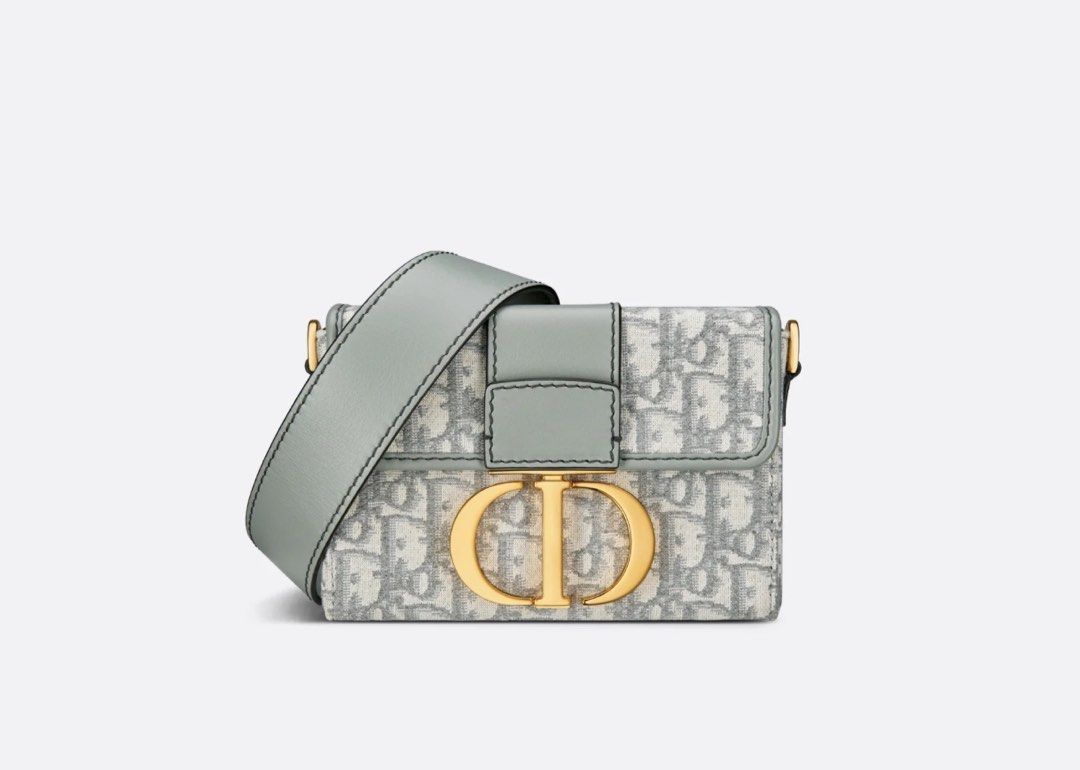 Dior Montaigne Box Bag Grey, Luxury, Bags & Wallets on Carousell