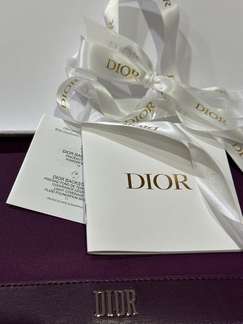 Authentic Dior VIP Gift set Make up brush and organisers bag, Beauty ...