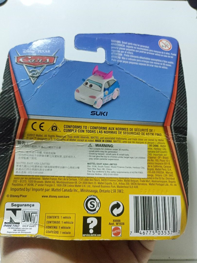 DISNEY PIXAR CARS SUKI, Hobbies & Toys, Toys & Games on Carousell